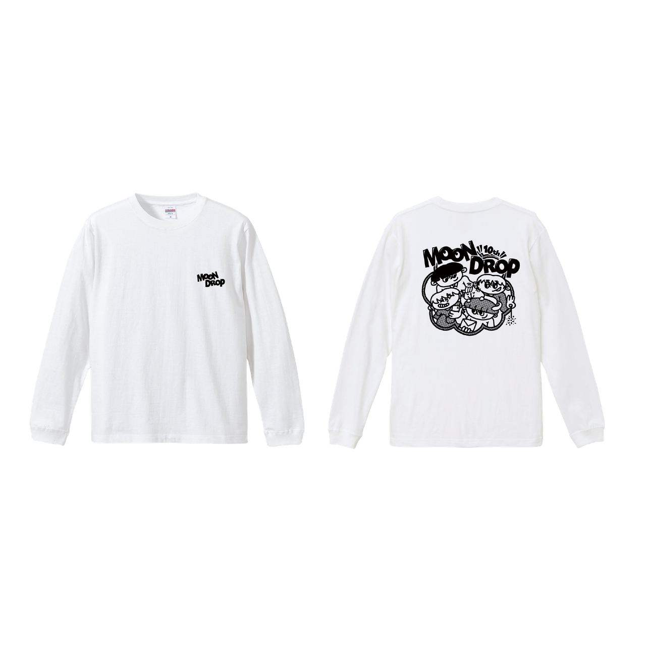 10th anniv. ロンT(ホワイト) XL | moon drop | VICTOR ONLINE STORE